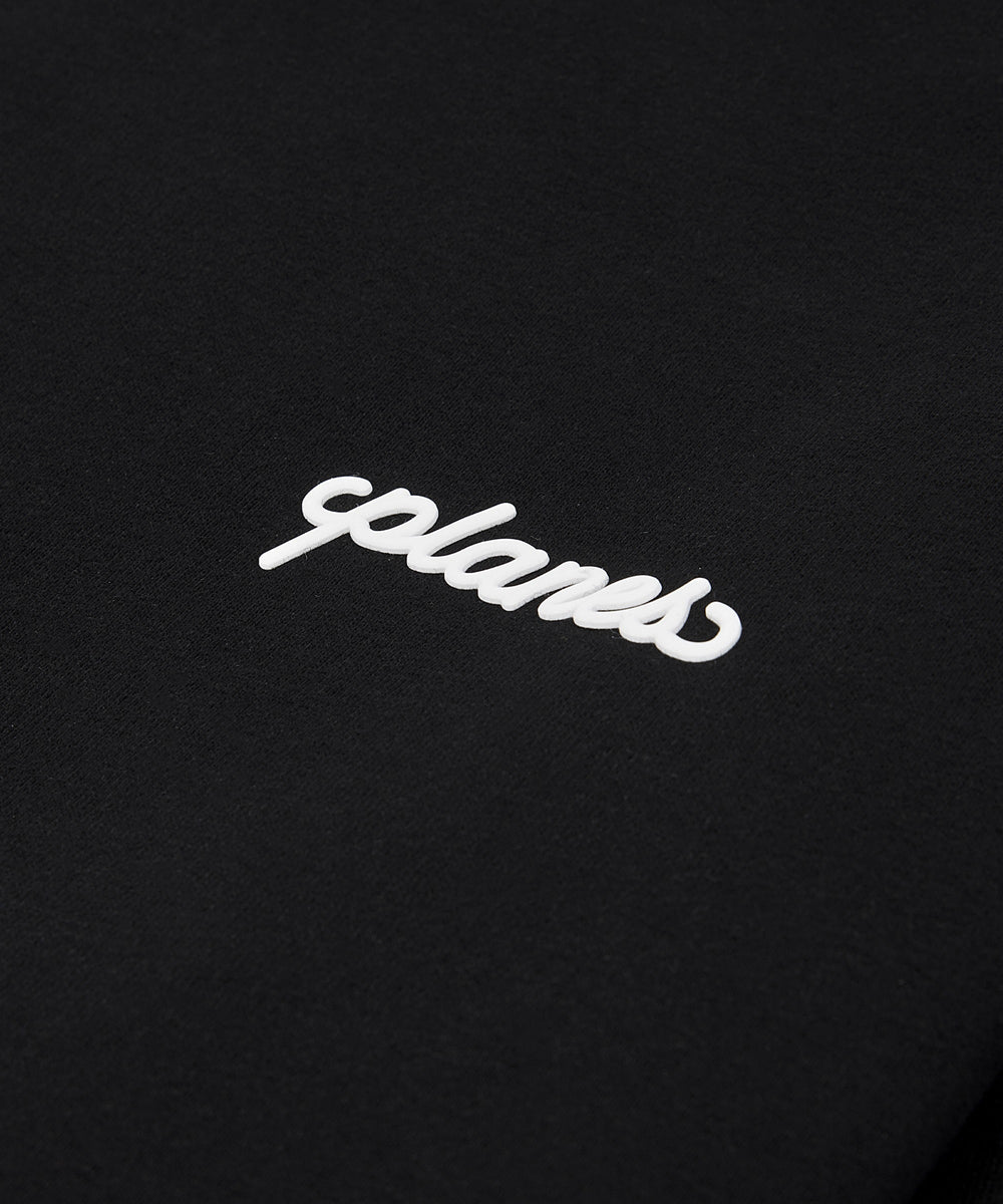 PAPER PLANES Oversized Script Weld Crewneck at Gravity NYC